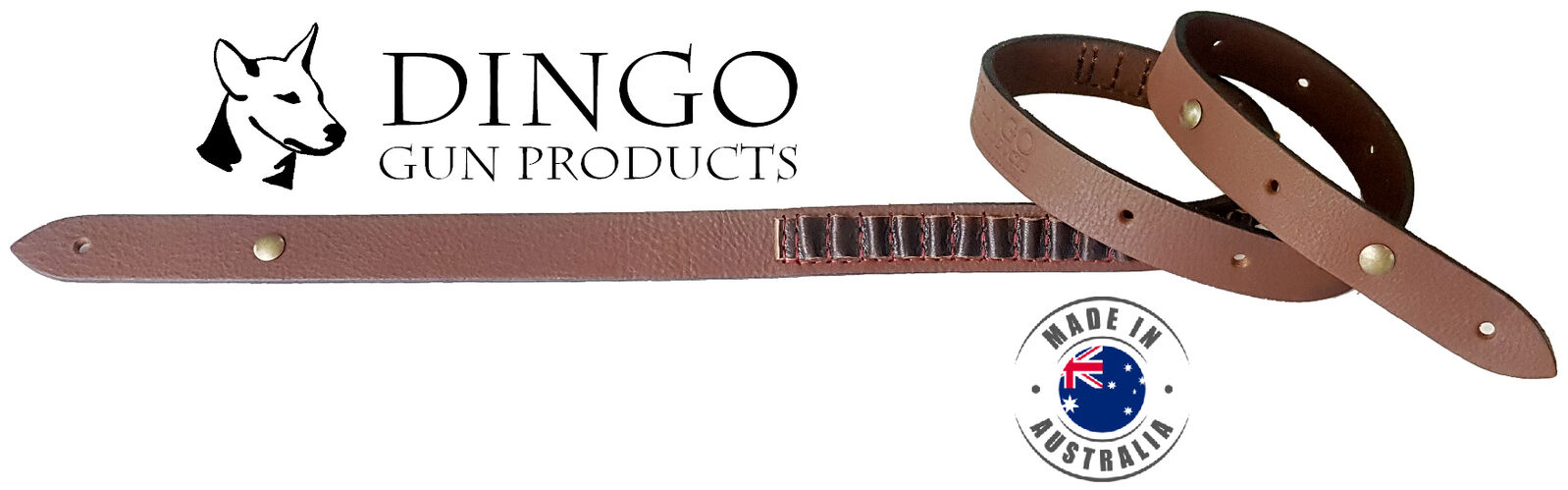 DINGO - LEATHER RIMFIRE STRAP SLING - DINGO GUN PRODUCTS